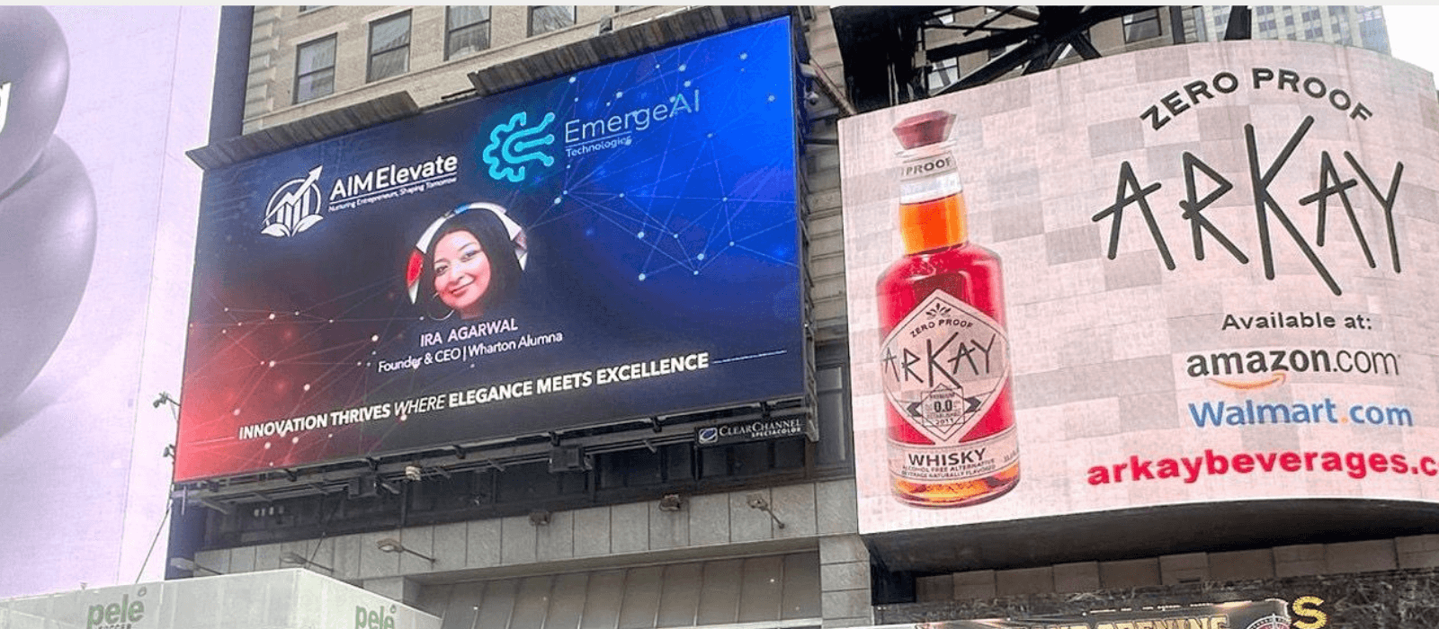 AIM Elevate Ventures featured on the TIME Square Billboard, New York ...